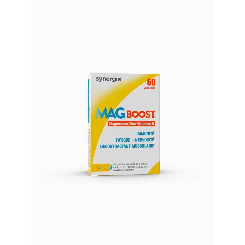 MagBoost comprimés Magnésium, Vitamines & Zinc | Synergia